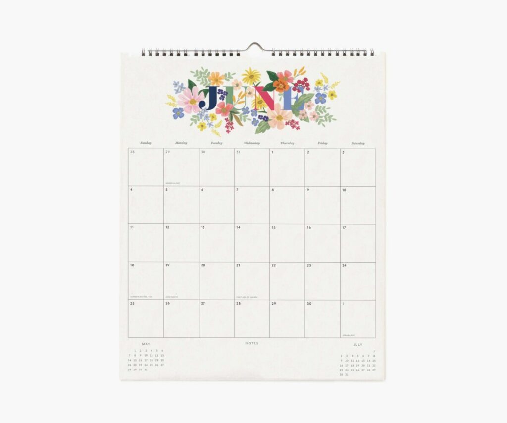 Calendrier 2023 Rifle Paper Mayfair - Pastel Shop